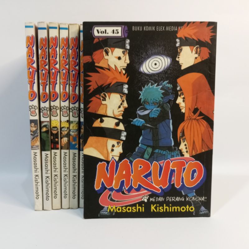 Jual buku komik Naruto original bekas bahasa Indonesia cabutan | Shopee ...