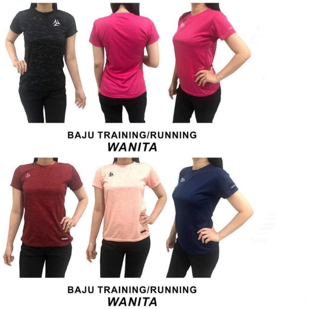 Jual Kreatif ~ Kaos Training "Wanita" / Baju Olahraga #K01 | Shopee Indonesia