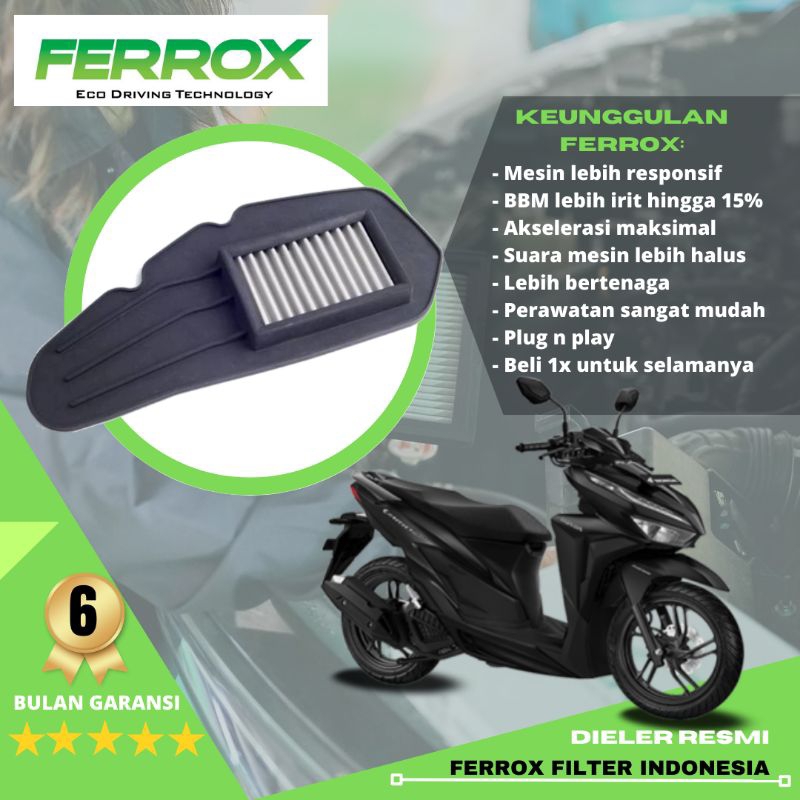 Jual FILTER UDARA FERROX HONDA VARIO 125-150 TAHUN 2015-2024 | Shopee ...