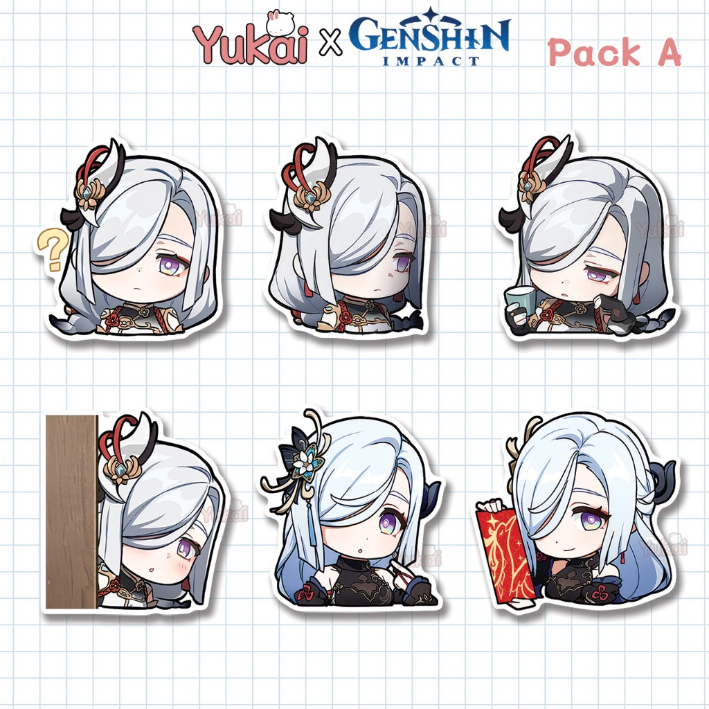 Jual Stiker Pack Shenhe Genshin Impact Premium, Sticker Anime ...