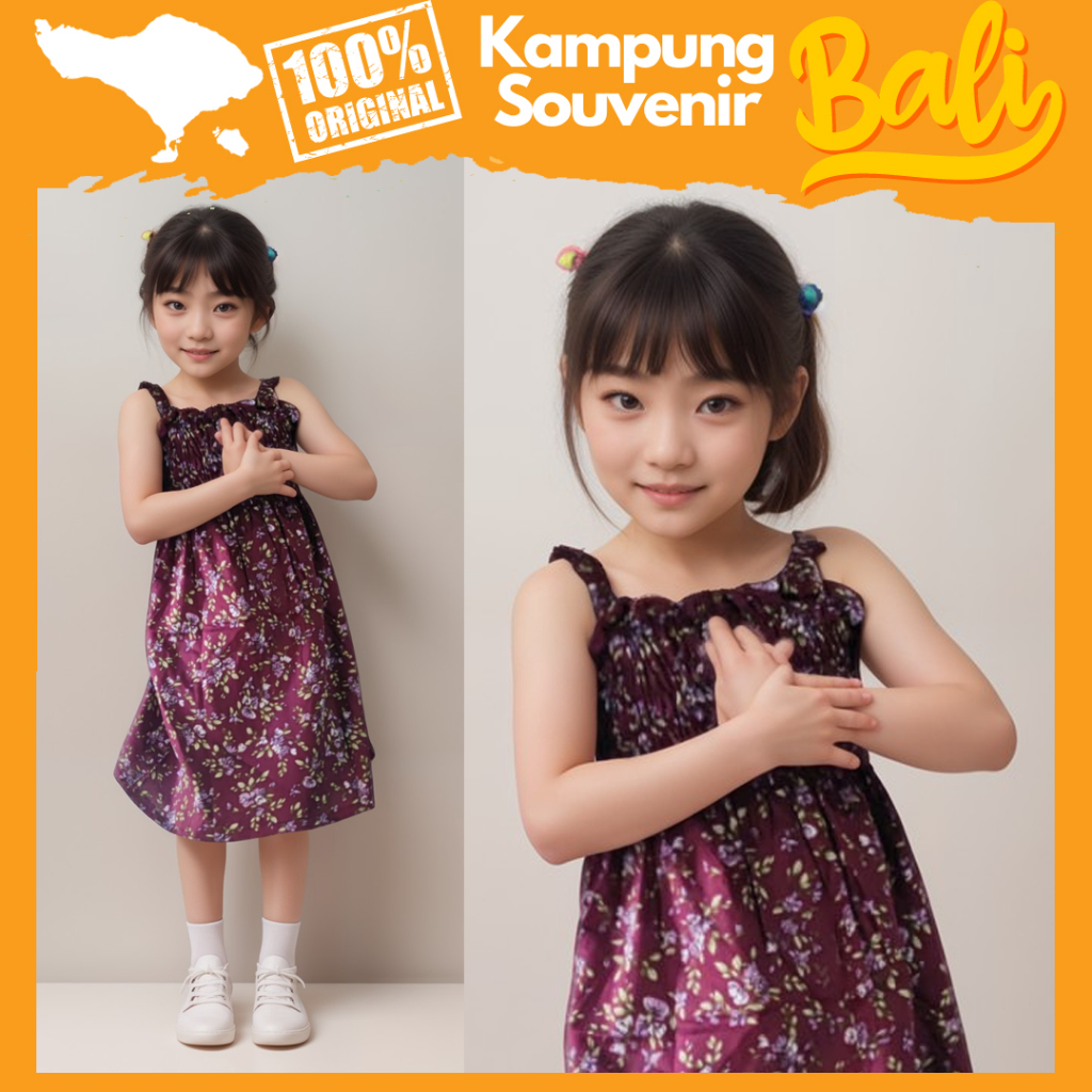 Jual Daster Kerut Anak Thalia Khas Bali Lengkap Ukuran -Daster Anak-Ks ...
