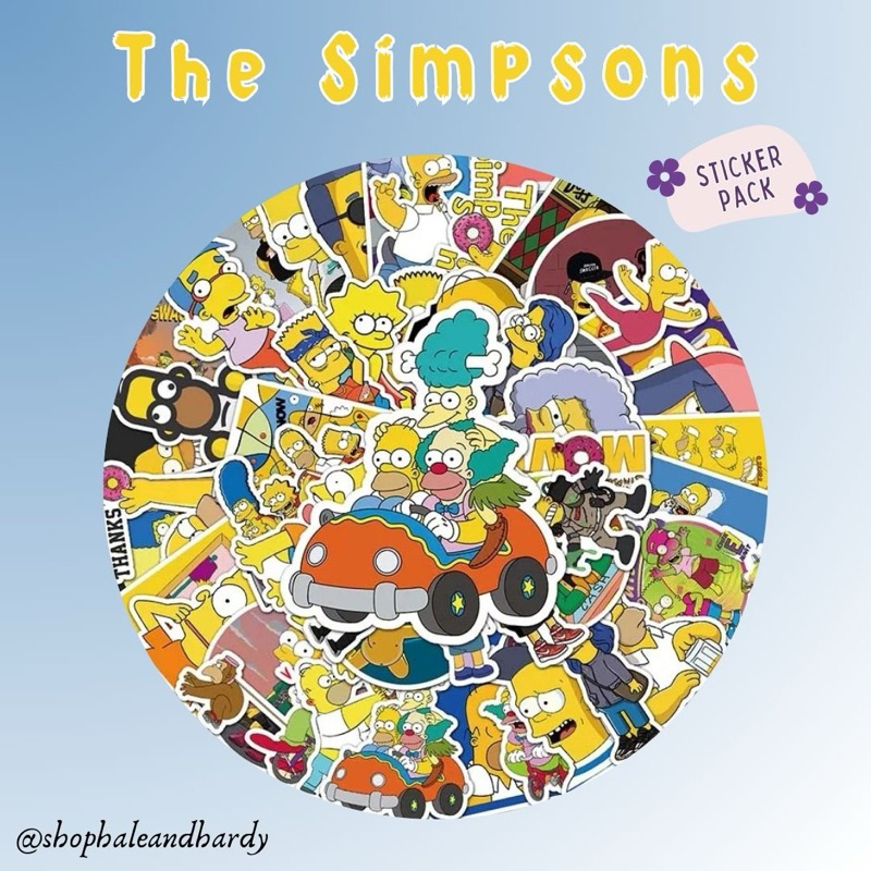Jual The Simpsons Sticker Pack | Stiker TV Show Film Movie Lucu ...