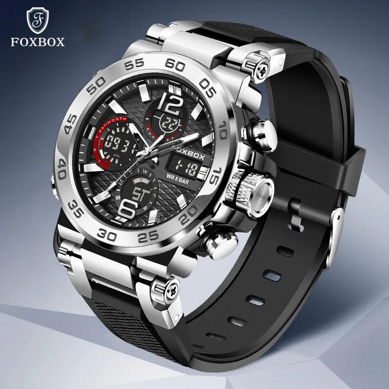 Jual FOXBOX Jam Tangan Fashion Pria LIGE Merek Mewah Pria Olahraga ...