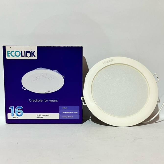 Jual Ecolink Lampu Plafon LED Panel Light Downlight 16 Watt 24 Watt ...