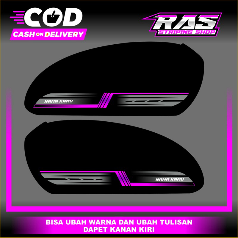 Jual striping stiker tangki cb 100 cb 125 custom variasi striping cb ...