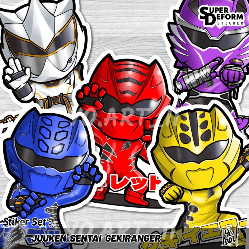 Jual Stiker Set - Super Sentai Series vol.31 - Juuken Sentai GEKIRANGER ...
