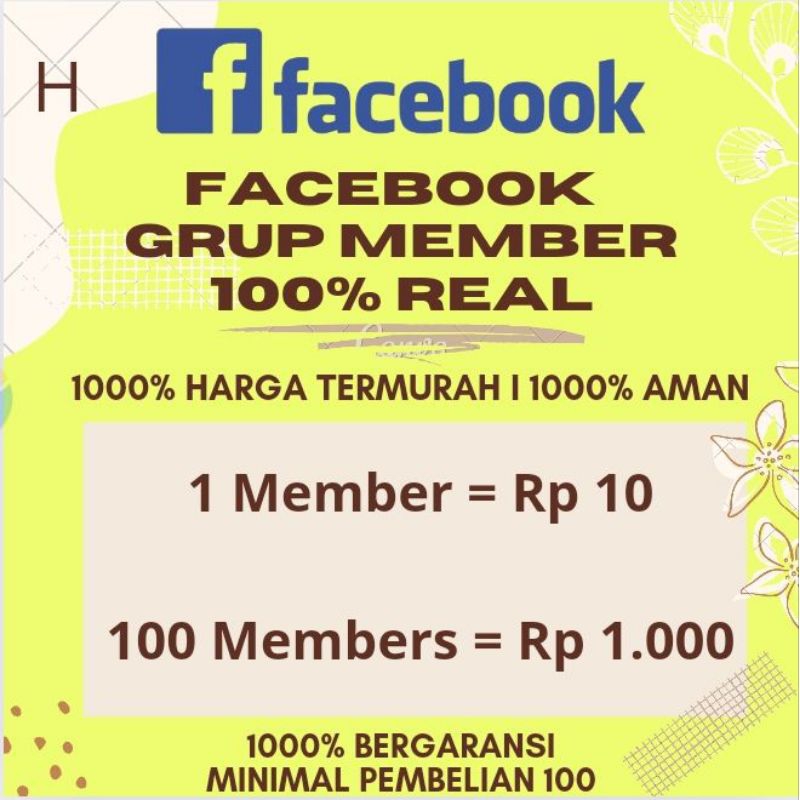 Jual [PROMO] MEMBER ANGGOTA GROUP GRUP FACEBOOK FB FACE BOOK AKTIF ...