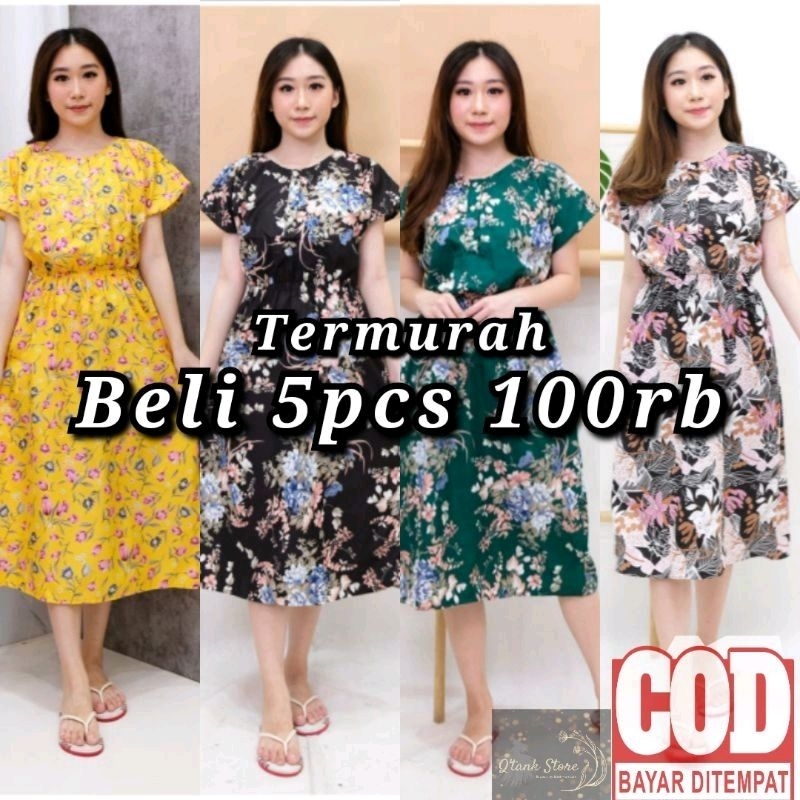 Jual Daster Vesva | Daster Wanita Terbaru Motif Cantik-Cantik / Daster Rufle Bahan Rayon Santung ...