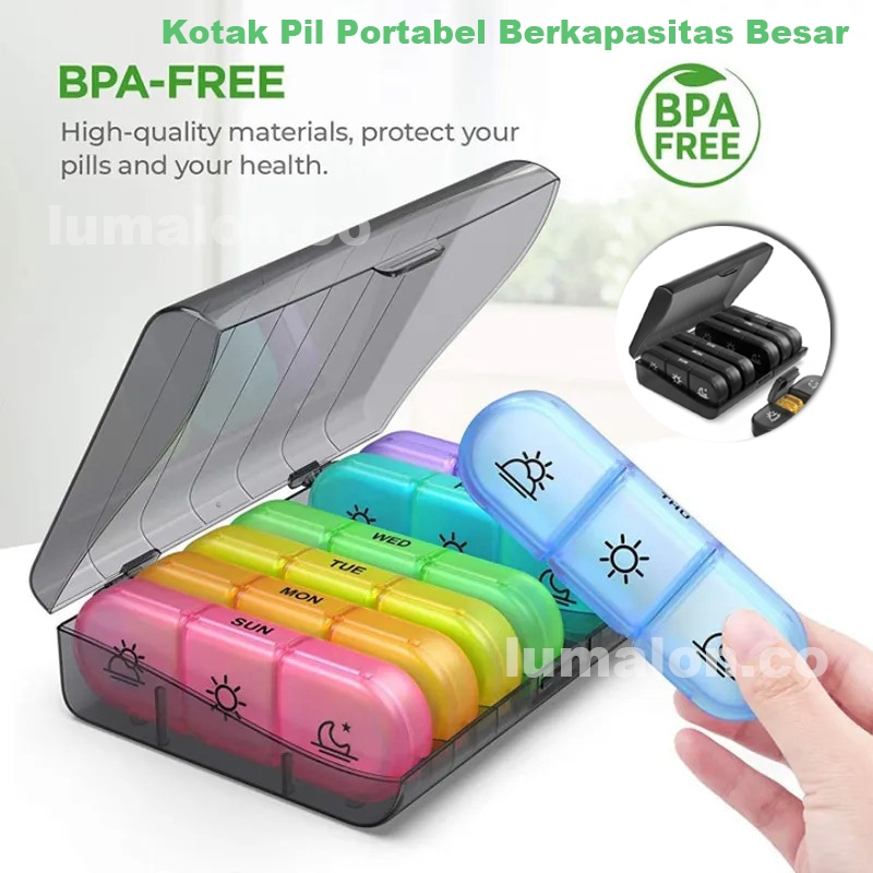 Jual Kotak Pil Mingguan Kotak Pil Kotak Pil 7 Hari Kotak Tablet Obat ...