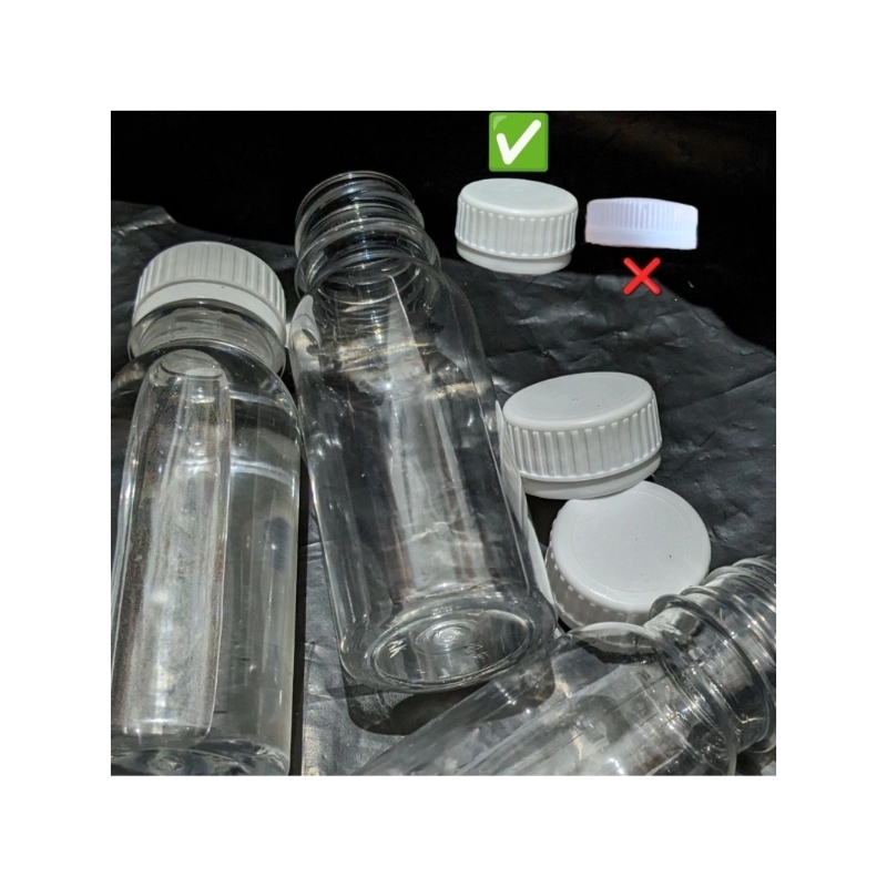 Jual Botol Plastik Bening 100ml (120ml)Botol Zam Zam Botol Jelly Tutup Tebal Harga Grosir ...