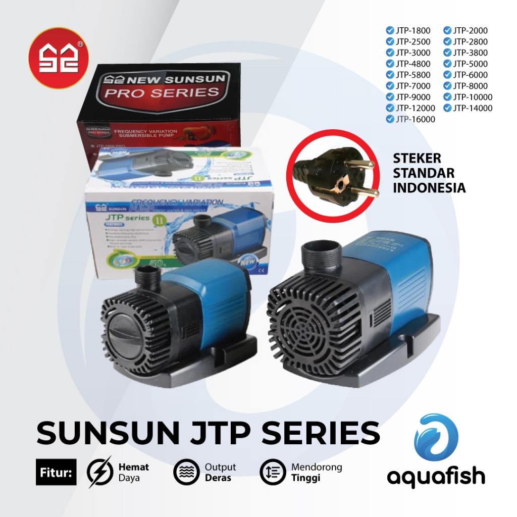 Jual SUNSUN JTP SERIES/PRO SERIES 5800 9000 10000 16000 SNI Original | Pompa Celup Hemat Listrik ...