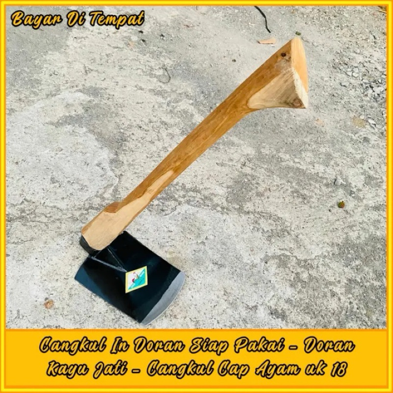 Jual Cangkul Beserta Gagang Pacul Cap Ayam Jago Lokal | Shopee Indonesia