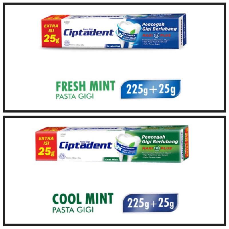 Jual Ciptadent Cool Mint Fresh Mint 225gram | Shopee Indonesia