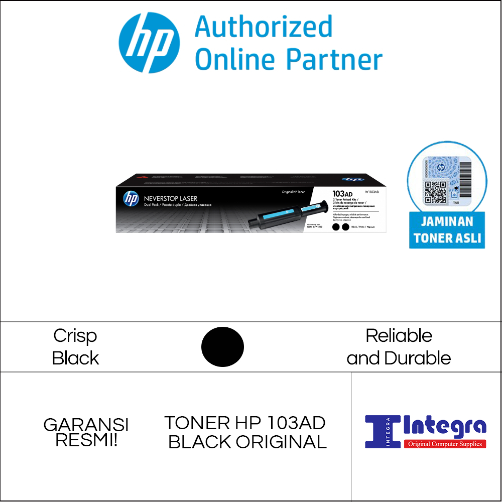 Jual HP Toner Reload Kit 103AD /W1103AD Black Original for Printer HP ...