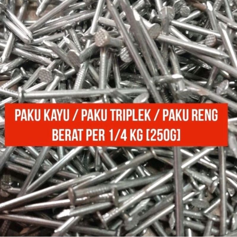 Jual Paku Kayu 2cm / 2.5cm / 3cm / 4cm / 5 cm / 7 cm / 10 cm 250g [1 ...