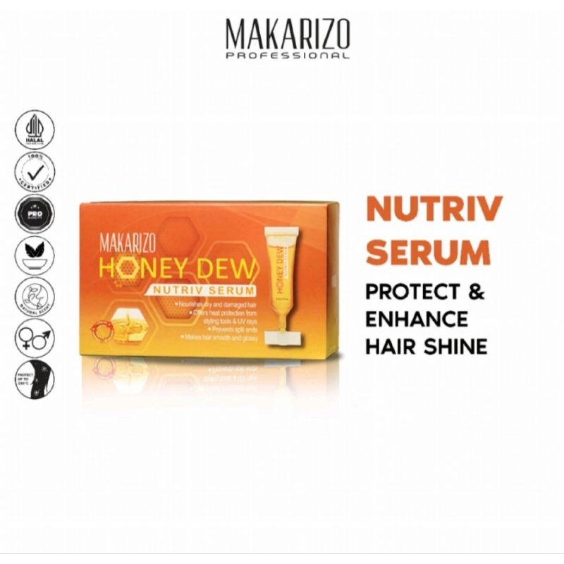 Jual (ECER) Makarizo Professional Honey Dew Nutriv Serum Dusset 5ML ...