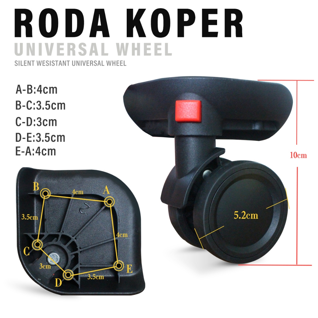 Jual Roda Koper Pengganti 360 Polo Untuk Dari Seri Tuttoo / YD Koper ...