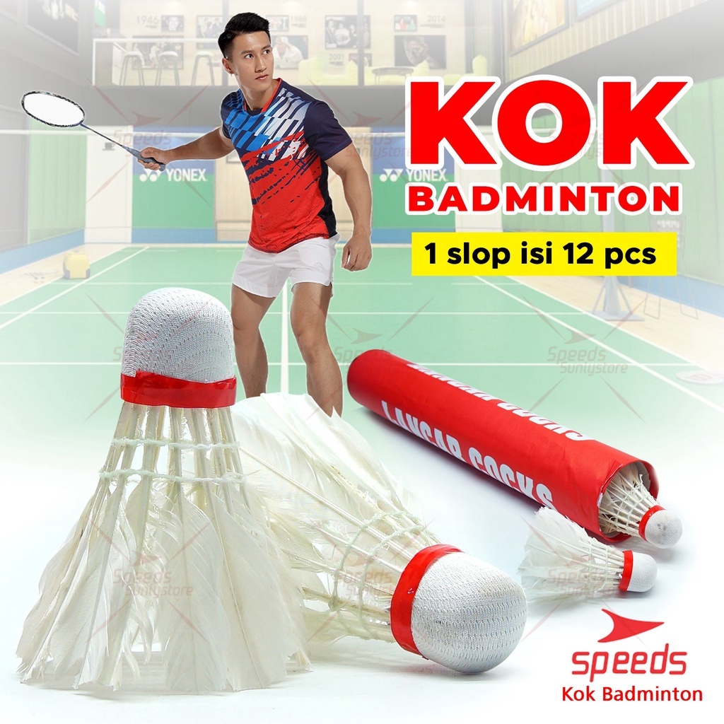 Jual SPEEDS Kok Badminton isi 12 pcs Shuttlecock Kok Bulutangkis Murah ...