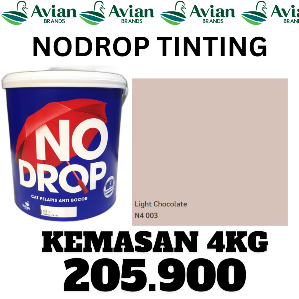 Jual NODROP 4KG COKLAT MUDA (N4 003 LIGHT CHOCOLATE) | Shopee Indonesia