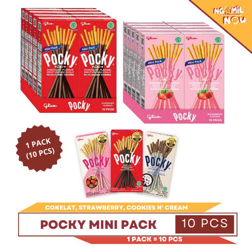 Jual POCKY MINI 1 BOX 10 PCS x 21 GR, GLICO POCKY MINI 1 PACK/ 1 DUS ...