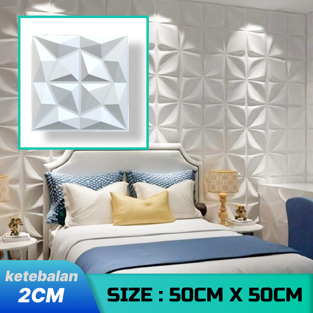 Jual WALLPANEL DINDING 3D PVC 50 × 50 CM | DEKORASI DINDING | Decasa ...
