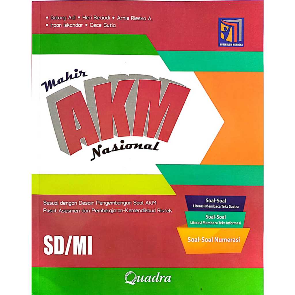 Jual BUKU MAHIR AKM NASIONAL KURIKULUM MERDEKA PENERBIT QUADRA | Shopee ...