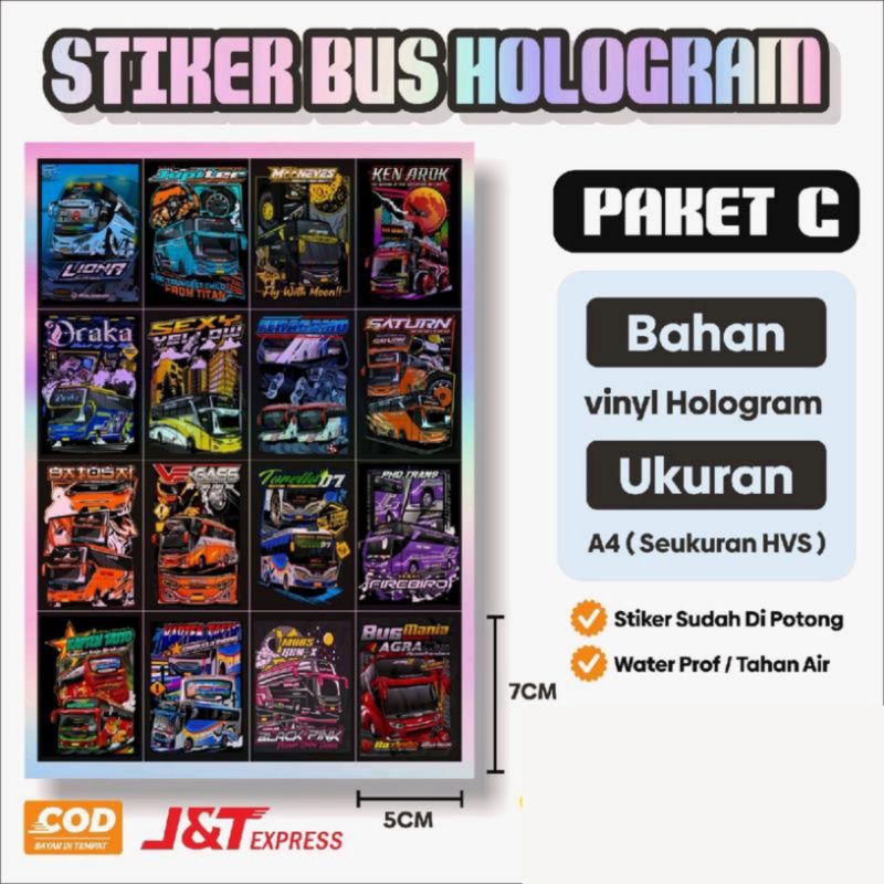 Jual STIKER BUS ORIGINAL ISI 28 PCS ASLI WINSPECTOR - STIKER BUS ASLI ...