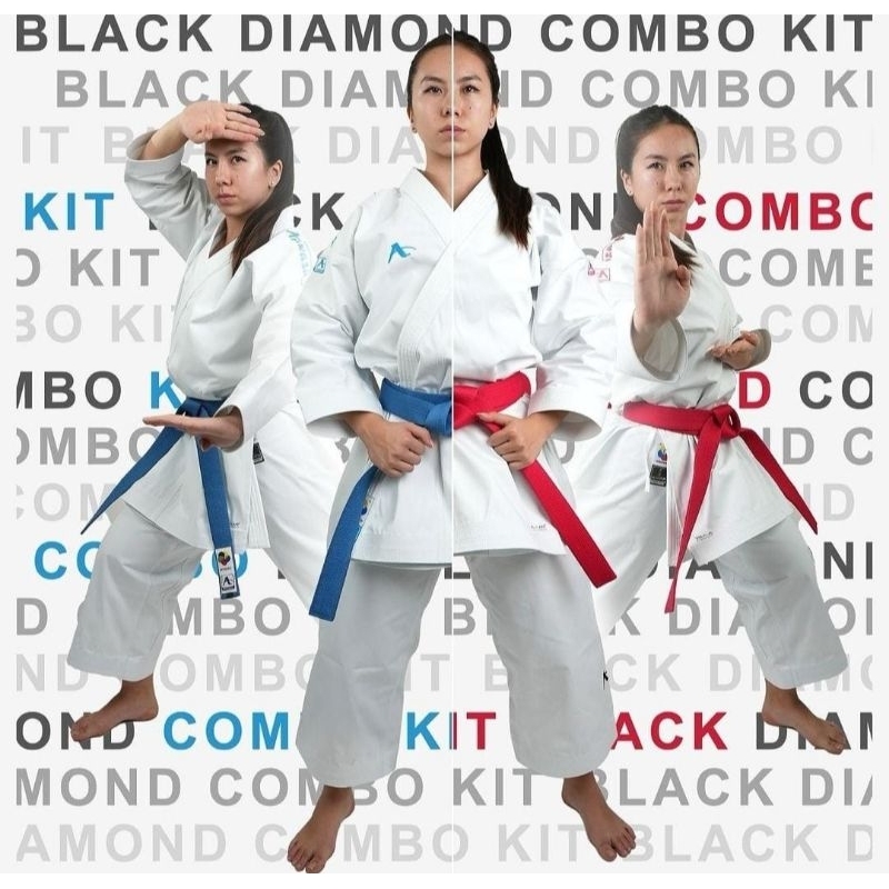 Jual Arawaza Kata Black Diamond Combo 2in One Baju Karate Arawaza Kata ...