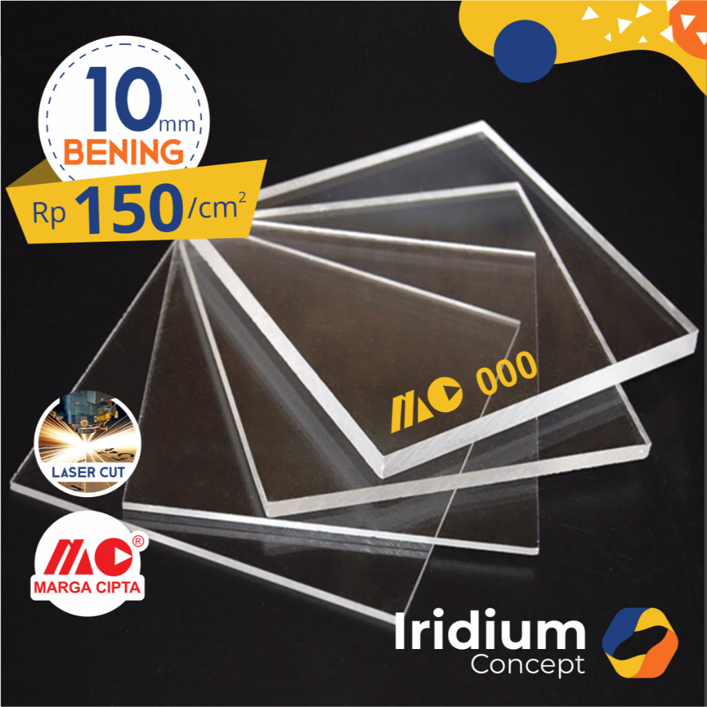 Jual Akrilik Lembaran Bening 10 mm / Acrylic Sheet Transparent 10mm custom laser | Shopee Indonesia