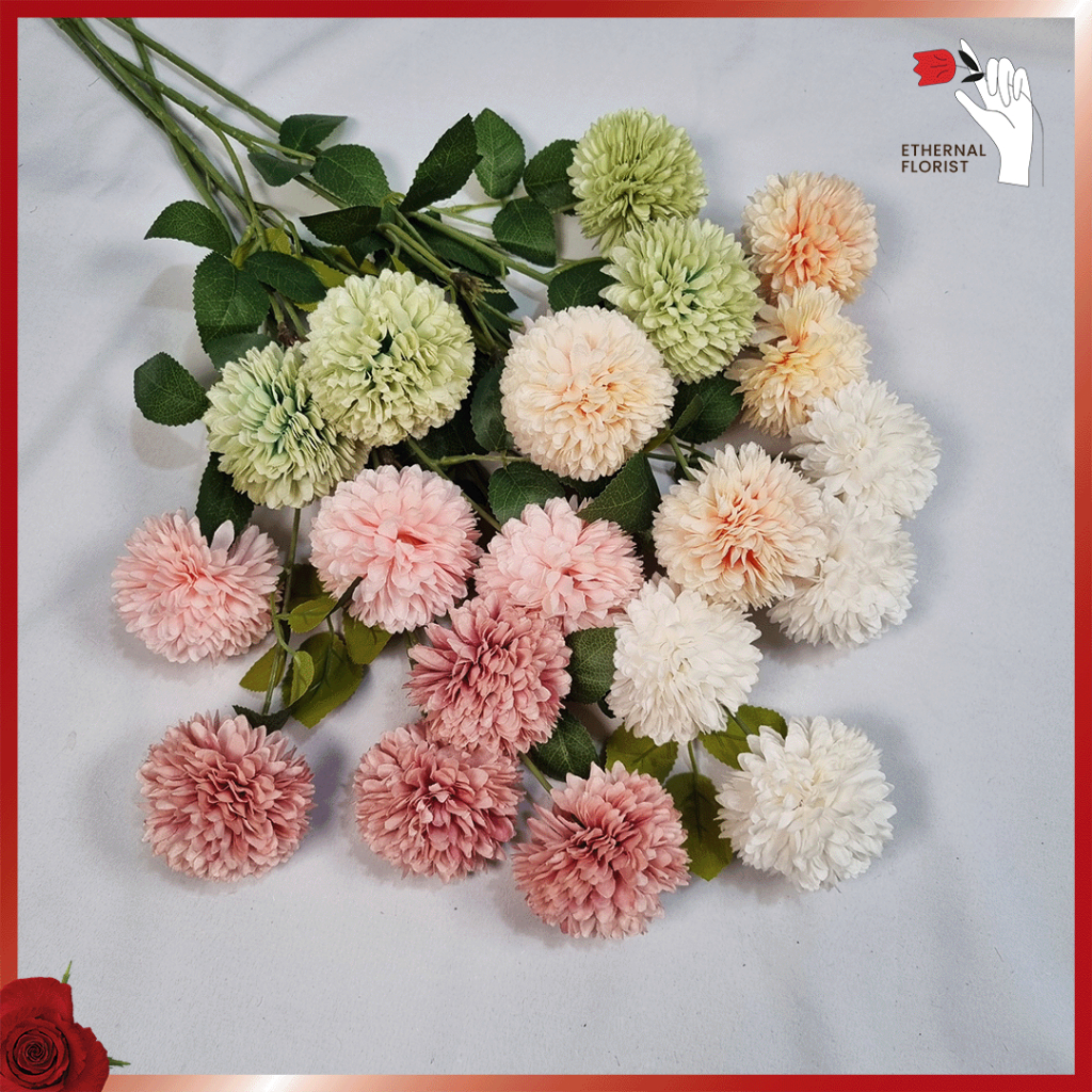 Jual POMPOM BUNGA DANDELION POMPOM ARTIFICIAL POM POM PLASTIK BUNGA ...