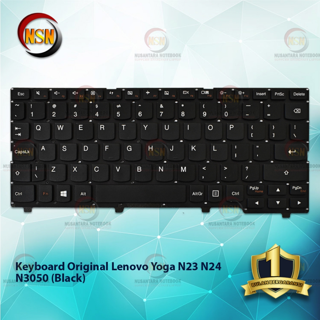 Jual Keyboard Laptop Original Lenovo Yoga N23 N24 N3050 (Black ...