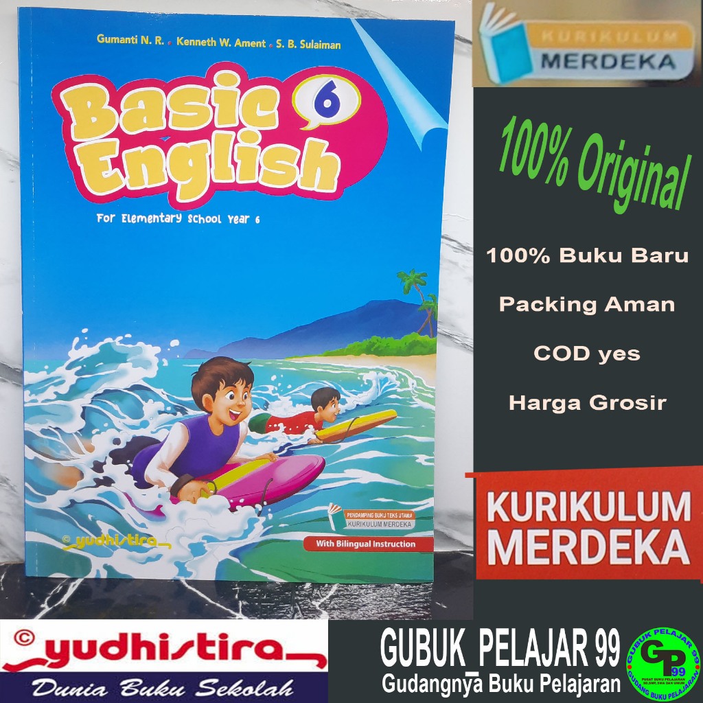 Jual Bahasa Inggris BASIC ENGLISH 6 Untuk Kelas 6 SD/MI KURIKULUM ...