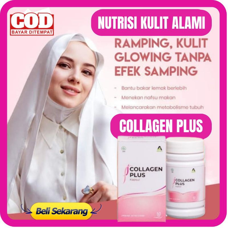 Jual [𝗔𝗚𝗘𝗡 𝗥𝗘𝗦𝗠𝗜] 𝗖𝗢𝗟𝗟𝗔𝗚𝗘𝗡 𝗣𝗟𝗨𝗦 - COLLAGEN KAPSUL ISI 50 COLLAGIE ...