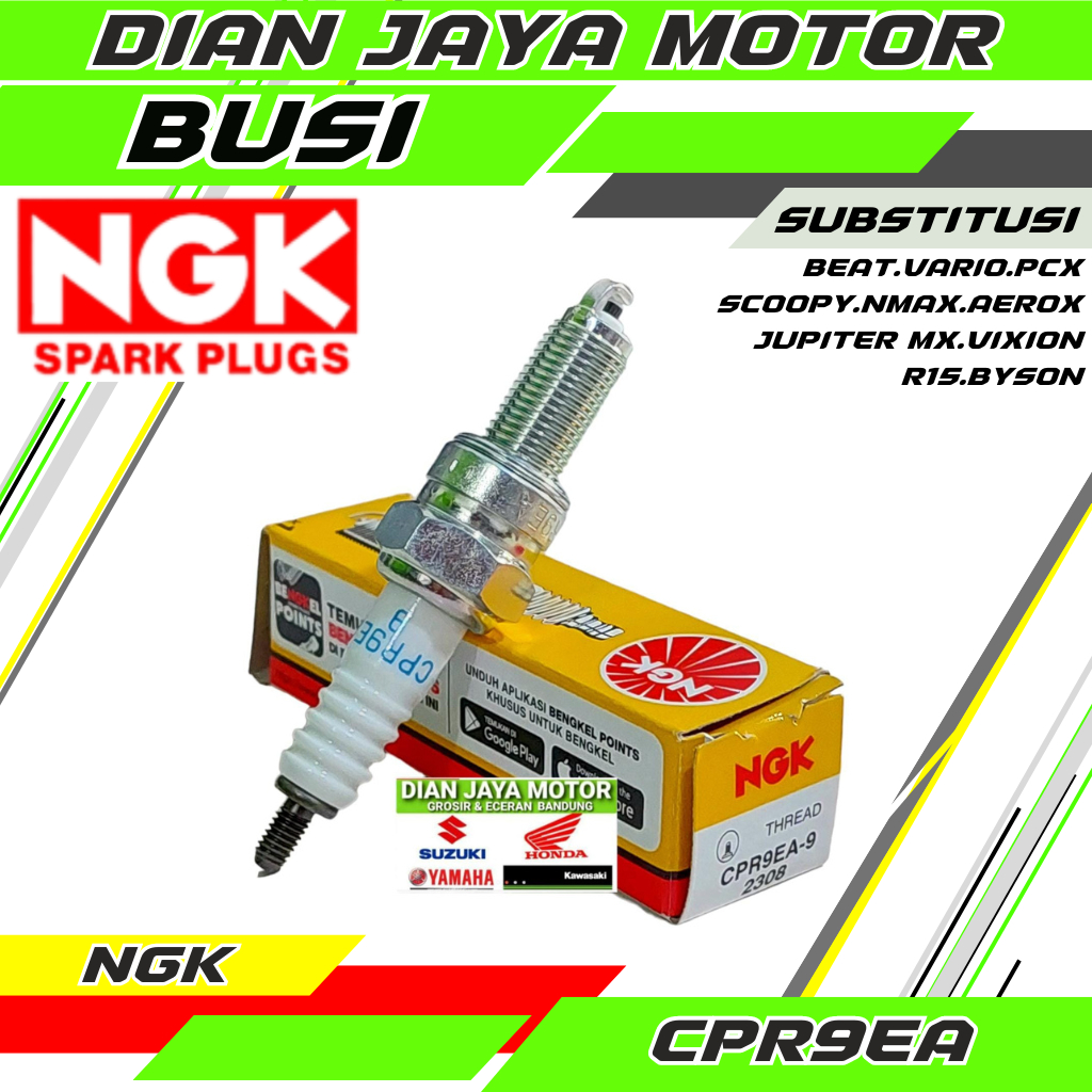 Jual (NGK) Busi CPR9EA-9 Honda Beat Vario Scoopy Vario 125 150 Vixion ...