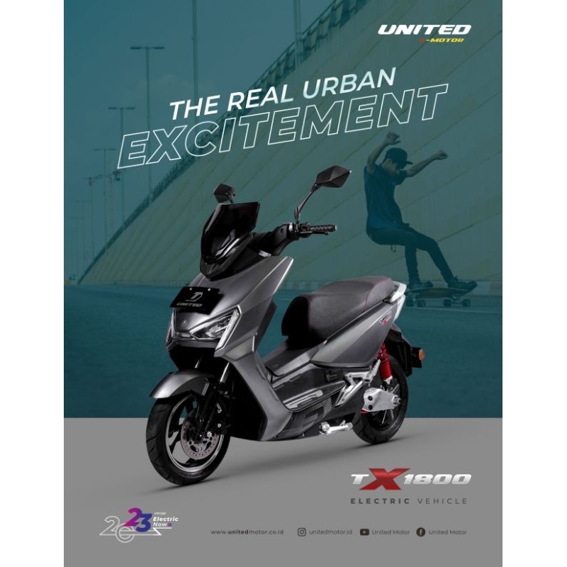 Jual Motor Listrik United Type TX1800 | Shopee Indonesia