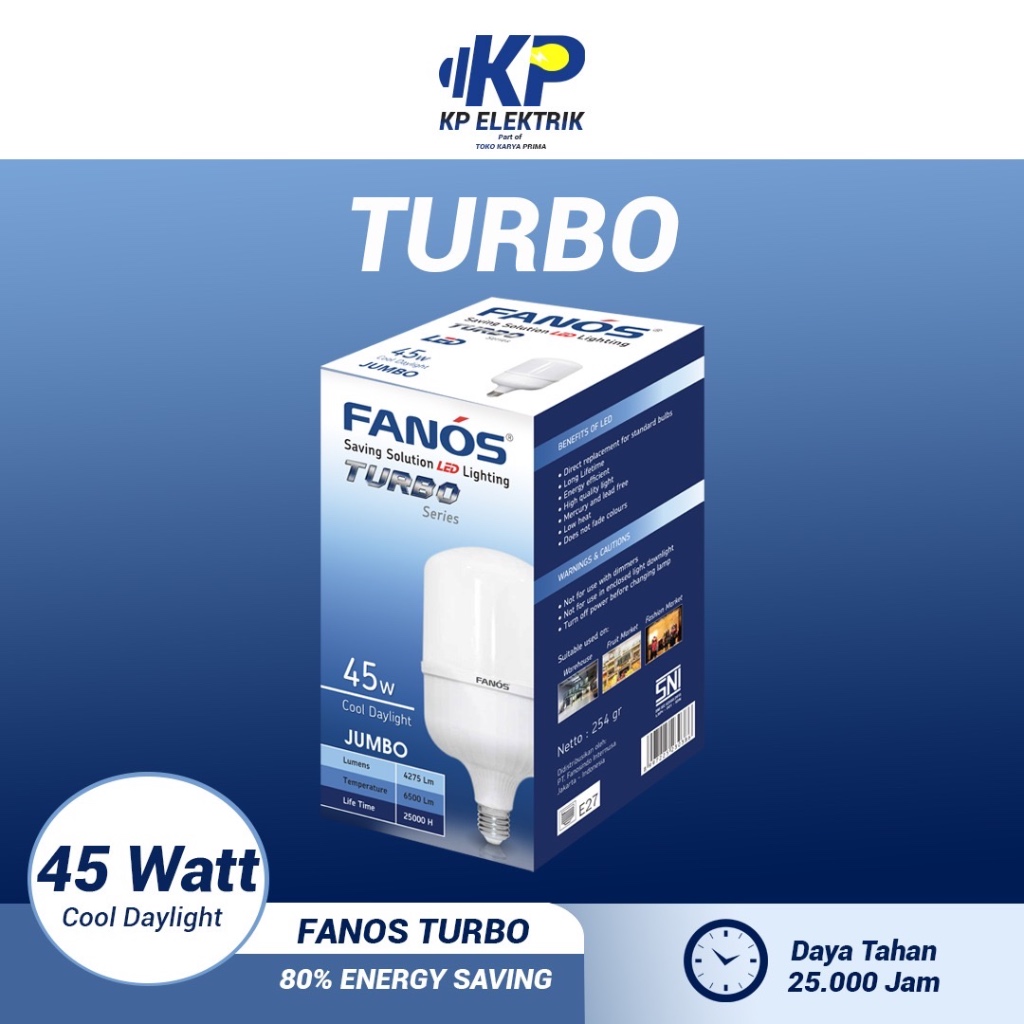 Jual Lampu LED Fanos Turbo 45 watt | Shopee Indonesia