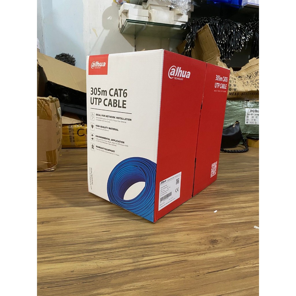 Jual KABEL LAN CAT 6 UTP DAHUA CCA 305M BIRU-BLUE | Shopee Indonesia