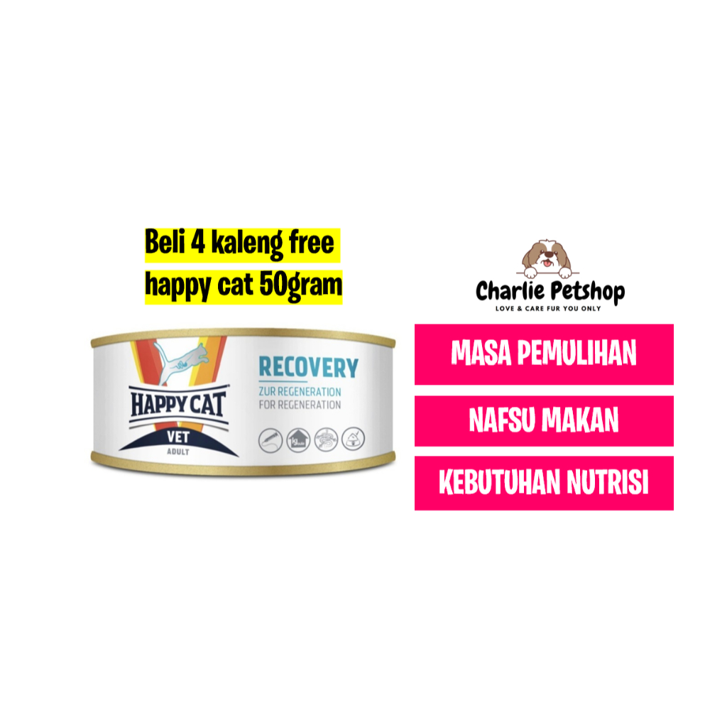 Jual Happy Cat Vet Recovery Wet Food 100 gram | Shopee Indonesia