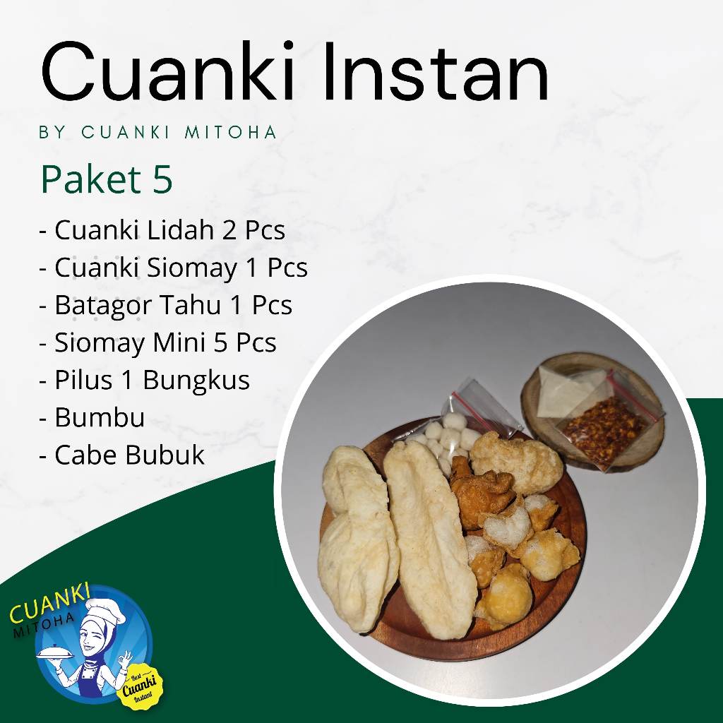 Jual Cuanki Instan Mitoha Paket 5 Komplit + Bumbu | Shopee Indonesia
