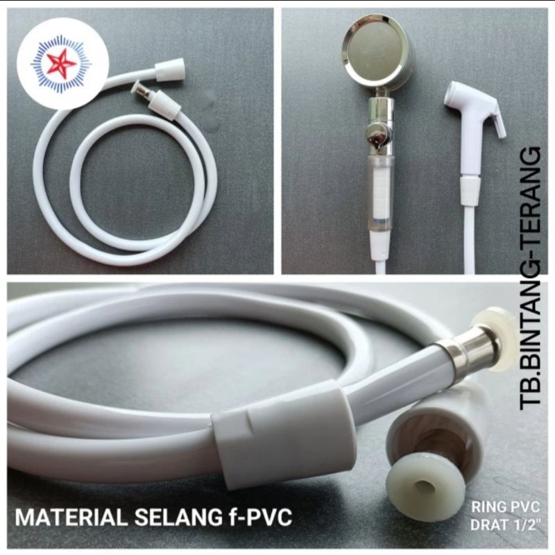 Jual Selang Hand Shower Mandi Selang Jet Shower Bidet Panjang 120 cm ...