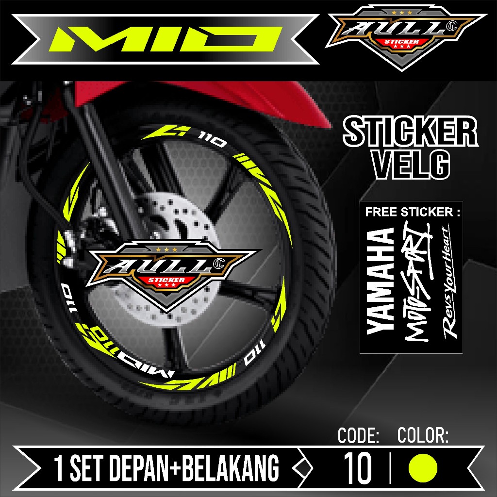 Jual Sticker Velg MIO Cutting Velg Motor Yamaha Mio All List Stiker ...