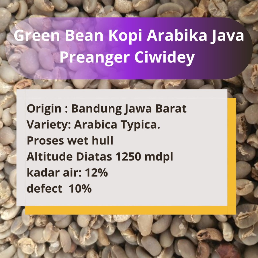 Jual Green Bean Kopi Arabika Java Preanger Ciwidey 1kg | Shopee Indonesia