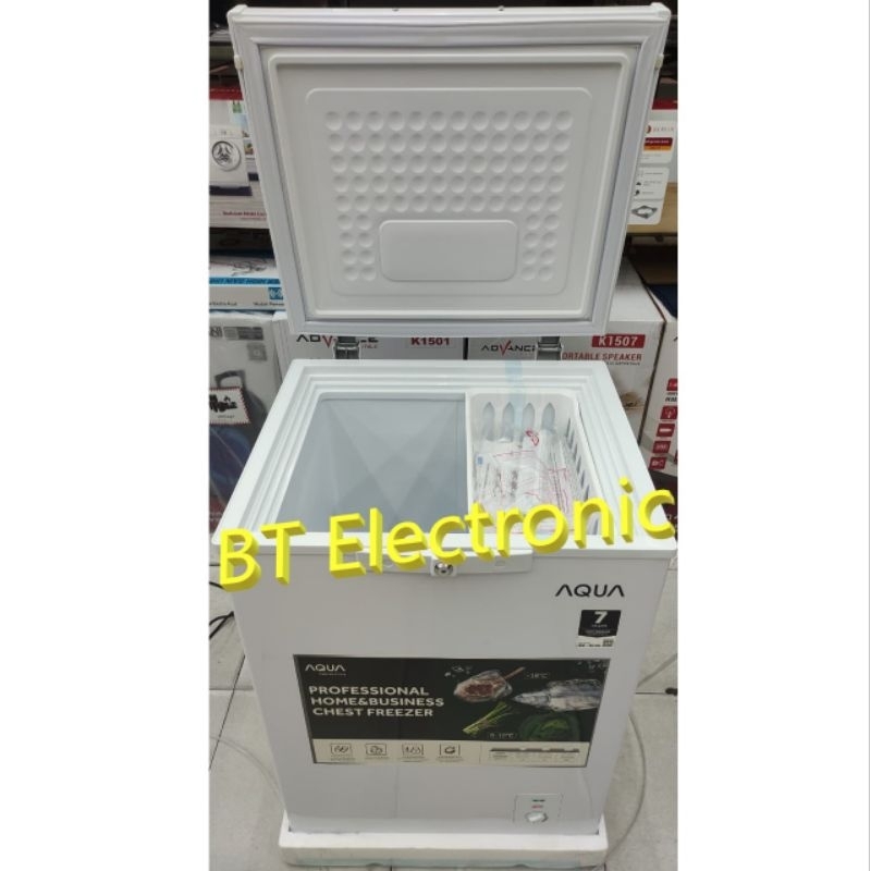 Jual Chest Freezer AQUA AQF-100GC / AQF 100 GC Box Pembeku 104 Liter ...