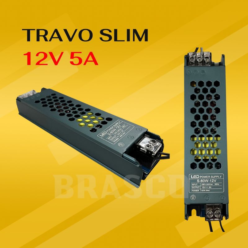 Jual Trafo LED 12 Volt 5A 8A 8.3A Slim Power Supply 12 Volt Travo ...