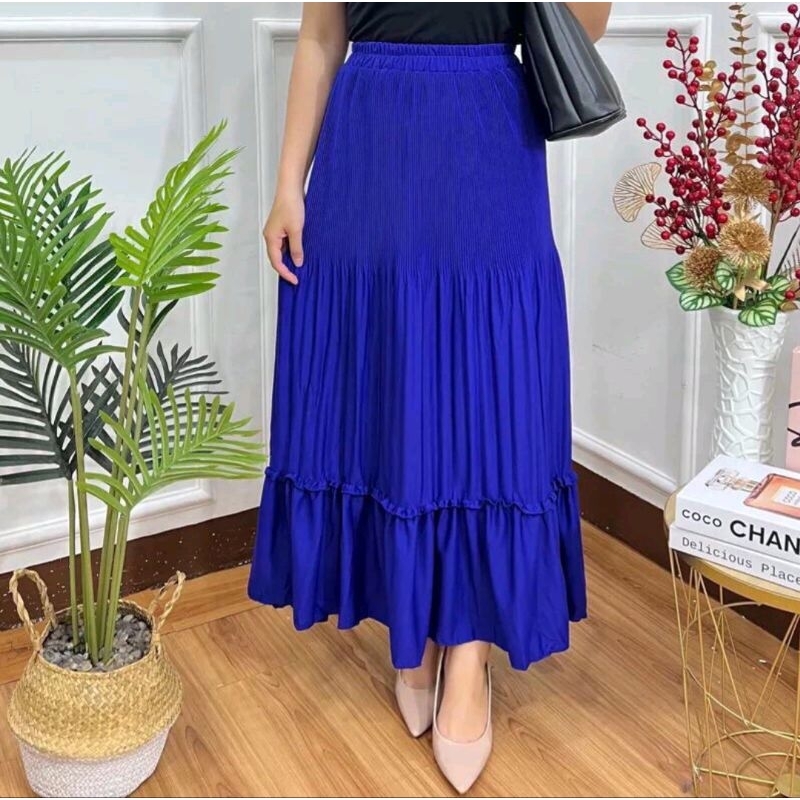 Jual SKIRT PLISKET CLARA / ROK PLISKET PREMIUM TERBARU / ROK SUSUN ...