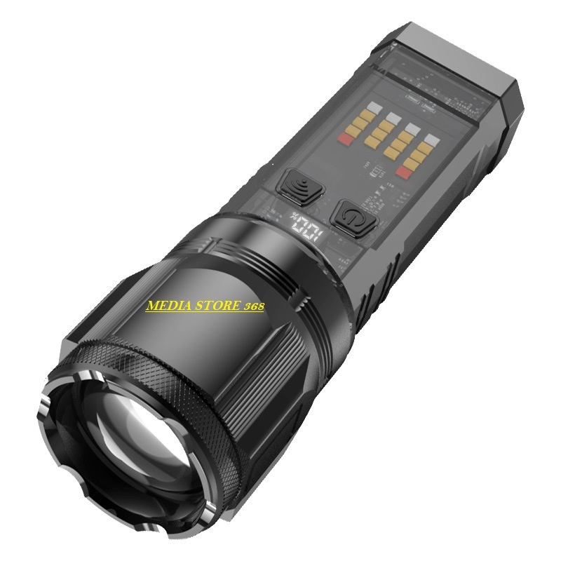 Jual SENTER LED X46 - SUPER TERANG - 6 MODE CAHAYA - ZOOM LASER - JARAK JAUH - SOLAR CELL ...