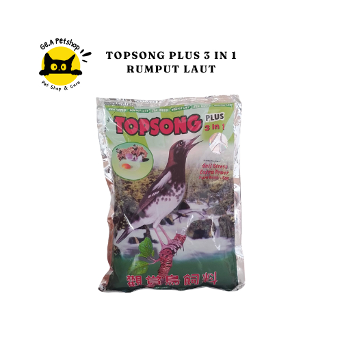 Jual TOPSONG RUMPUT LAUT 3IN 1 TOPSONG SEAWEED TOP SONG PAKAN BURUNG ...