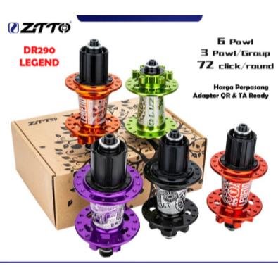 Jual ZTTO DR290 Legend Hub Freehub Sepeda QR TA Six 6 Pawl Bearing ...