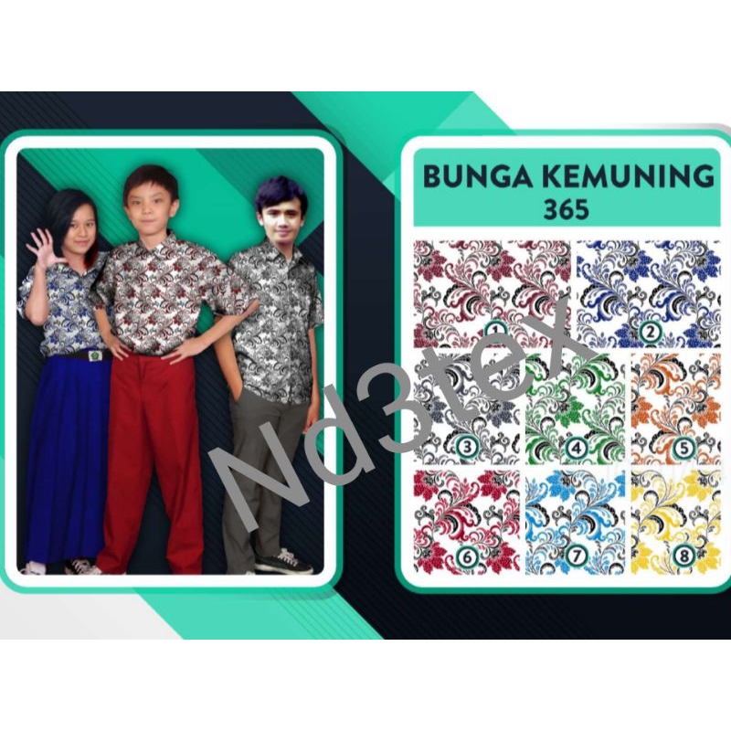 Jual Kain Batik Seragam Sekolah Motif Kemuning / Kain Batik Seragam ...
