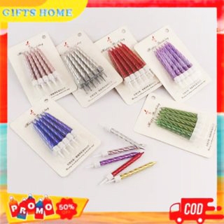 Jual Lilin Ulir metalic isi 10pcs / Lilin Ulir Biasa / Lilin Ulang ...